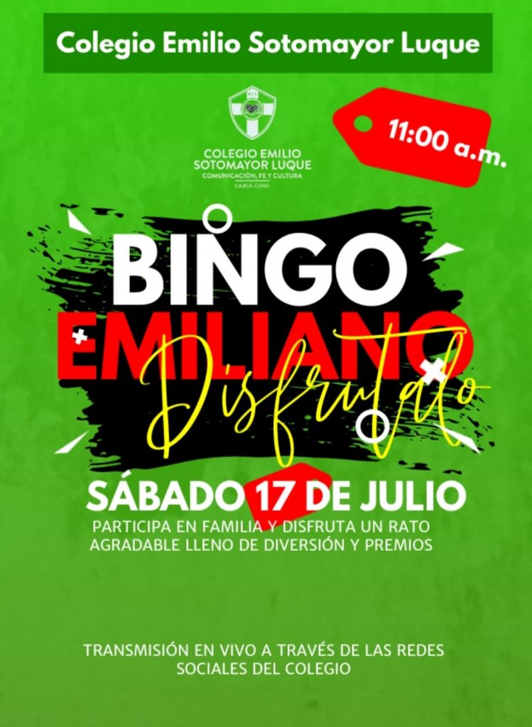 BINGO EMILIANO - MUESTRA EMPRESARIAL - Colegio Emilio Sotomayor Luque